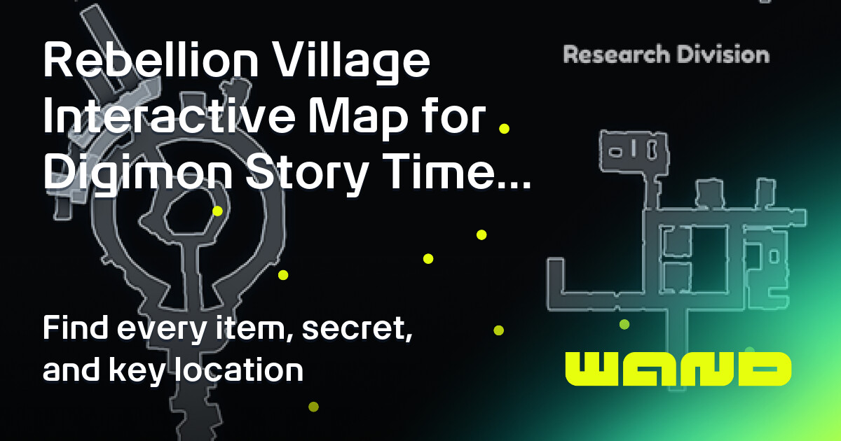 Boss Digimon - Rebellion Village Map for Digimon Story Time Stranger ...