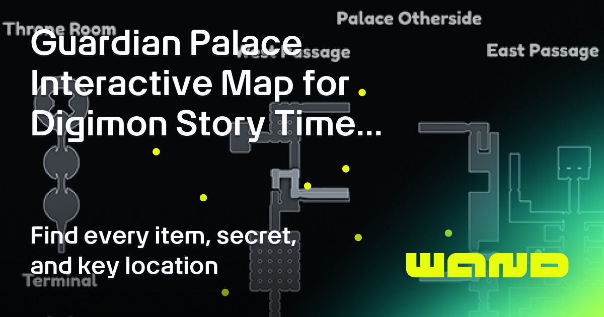 Digimon Selvatici - Mappa Guardian Palace per Digimon Story Time ...