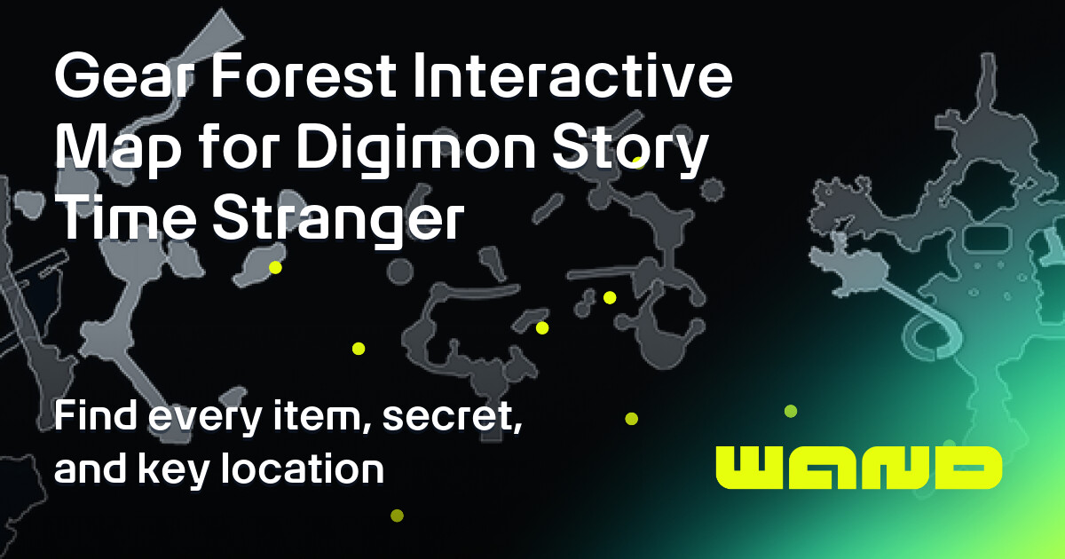 Ladder - Gear Forest Map for Digimon Story Time Stranger Checklist ...