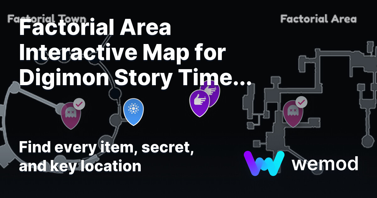 Mapa Factorial Area para Digimon Story Time Stranger | Wand