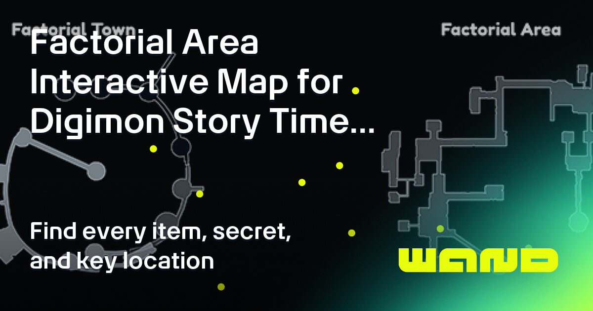 Shop - Factorial Area Map for Digimon Story Time Stranger Checklist ...