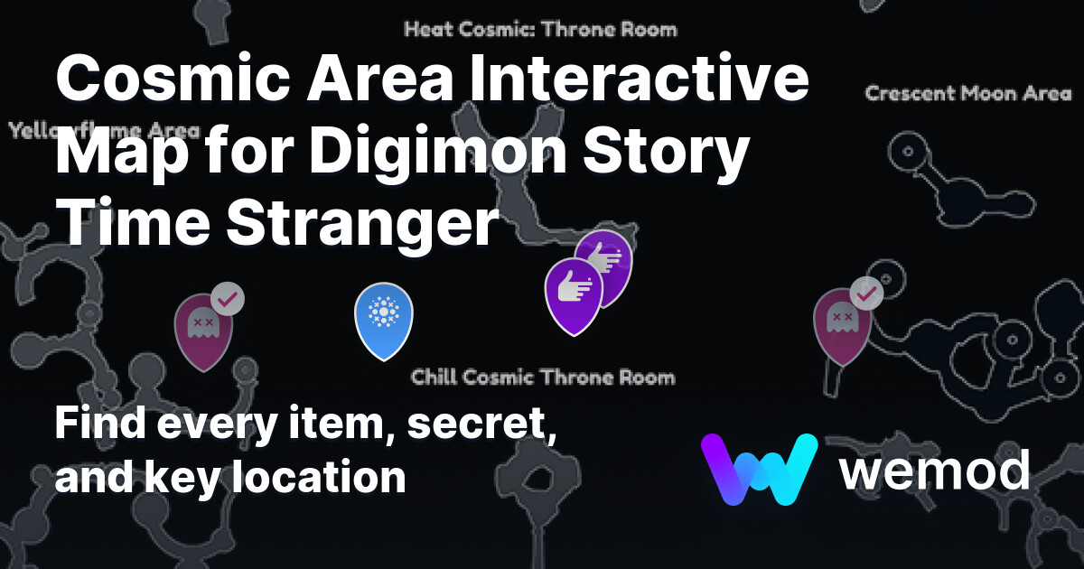 Mapa Cosmic Area para Digimon Story Time Stranger | Wand