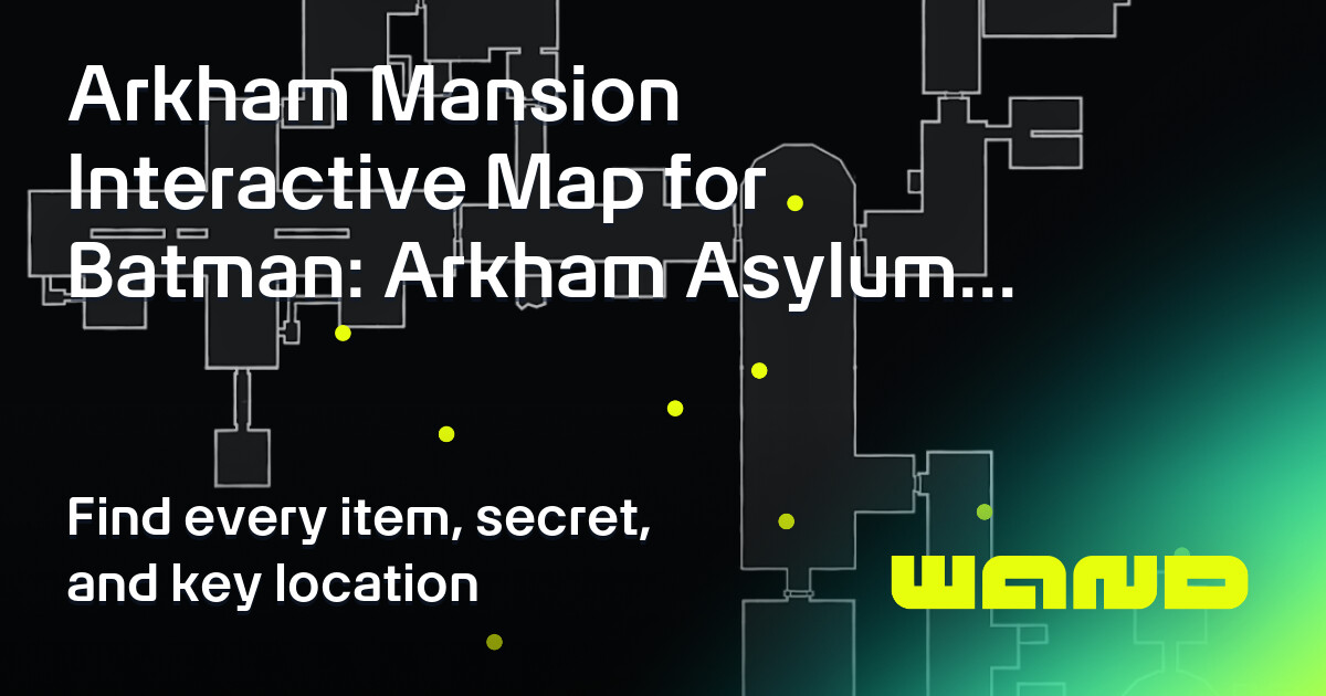 Batman: Arkham Asylum GOTY Edition 的 Arkham Mansion 地图 Checklist by ...
