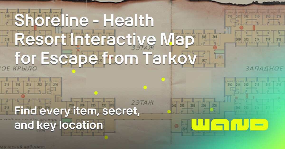 Mapa Shoreline - Health Resort para Escape from Tarkov Checklist by ...