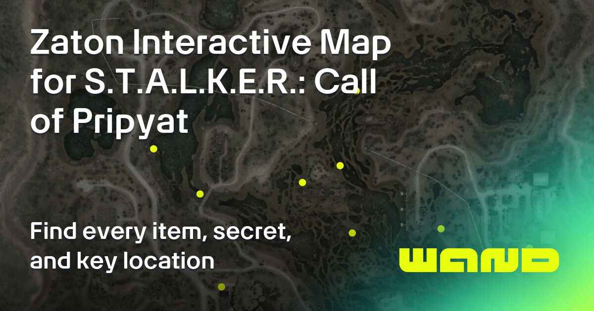 S.T.A.L.K.E.R.: Call of Pripyat을(를) 위한 Zaton 맵 | Wand