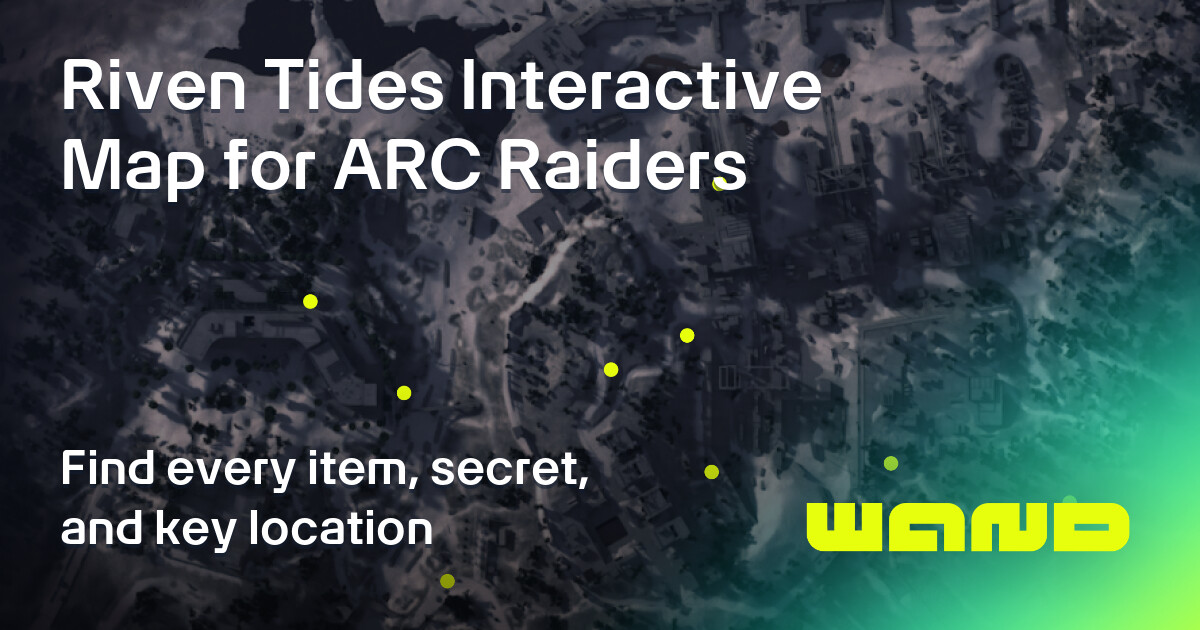 Raider Caches - Riven Tides Map for ARC Raiders Checklist | WeMod Maps