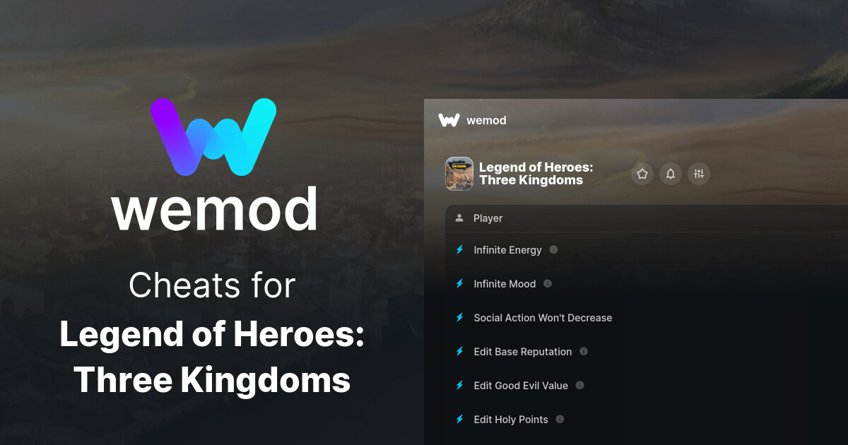 Legend of Heroes: Three Kingdoms Cheats & Trainers for PC | WeMod