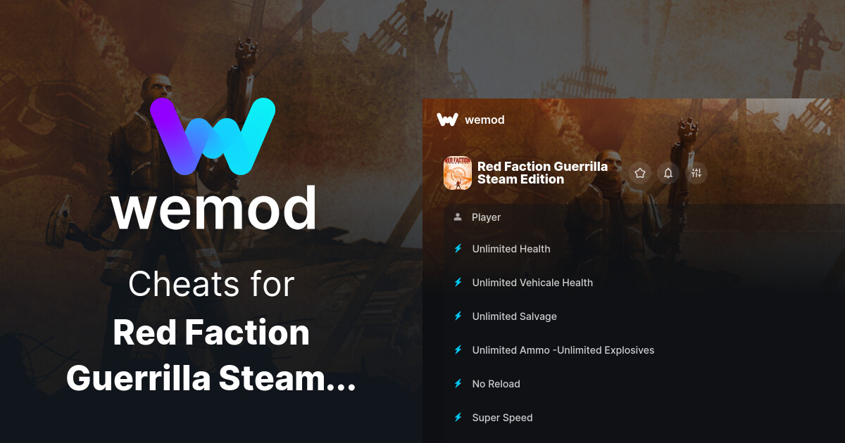 Red Faction Guerrilla Steam Edition Achievements for Steam | WeMod