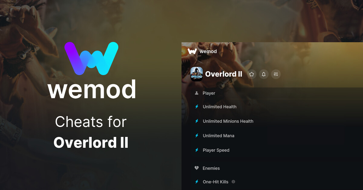 Overlord II Cheats & Trainers for PC | WeMod