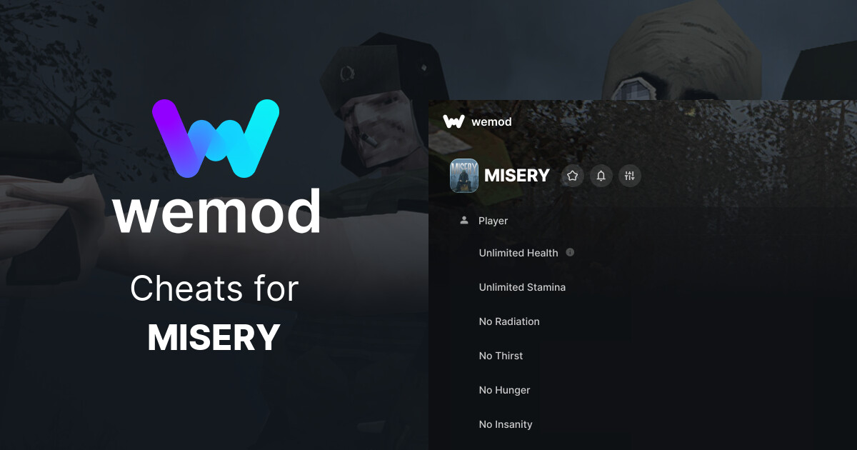 MISERY Cheats & Trainers for PC | WeMod
