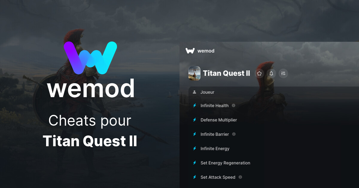 Cheats et trainers pour Titan Quest II sur PC | WeMod