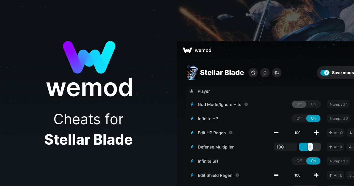 Stellar Blade Cheats, Trainers and Maps for PC | WeMod