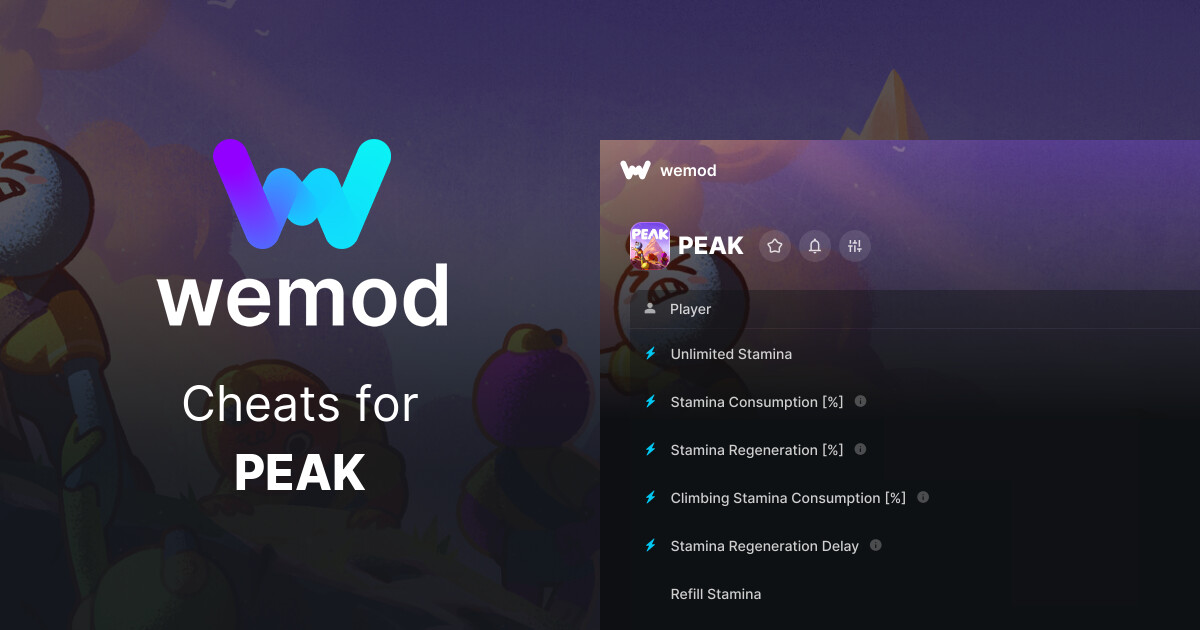 PEAK Cheats & Trainers for PC | WeMod
