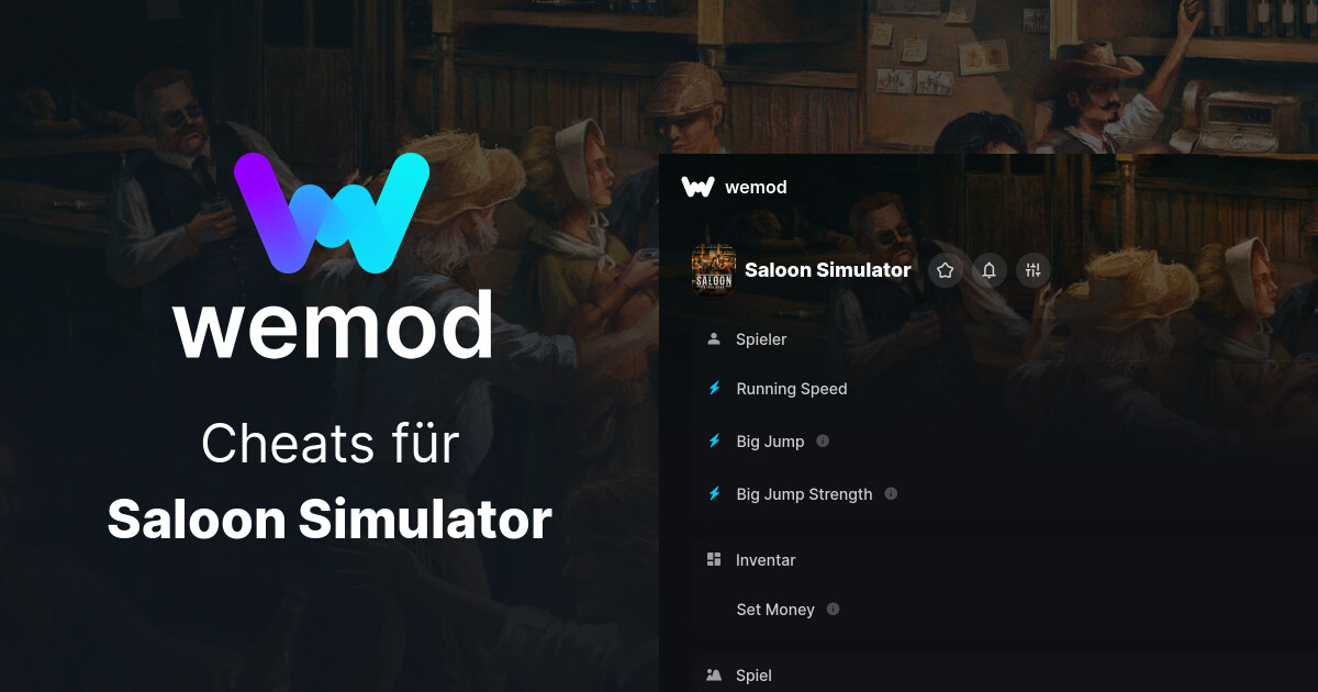Saloon Simulator Errungenschaften für Steam - WeMod