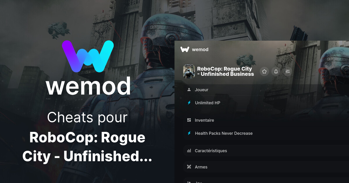 Succès Steam pour RoboCop: Rogue City - Unfinished Business – WeMod