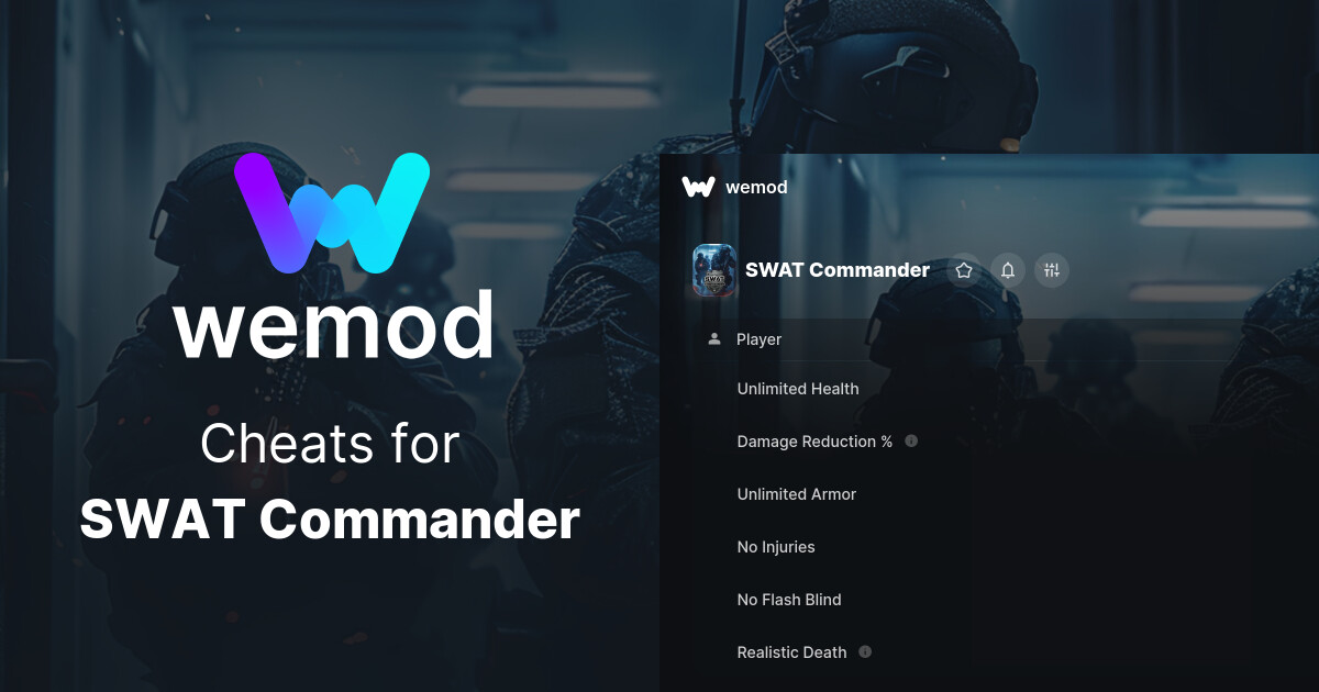 SWAT Commander Cheats & Trainers for PC | WeMod
