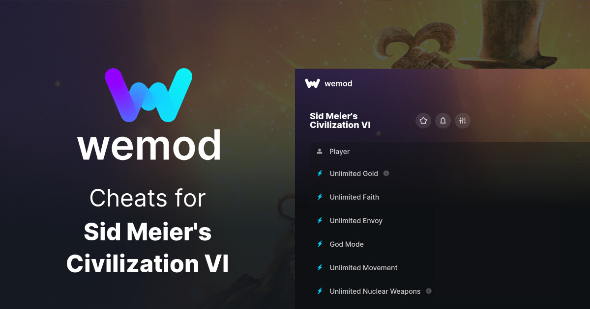 Sid Meier's Civilization VI Cheats & Trainers for PC | WeMod
