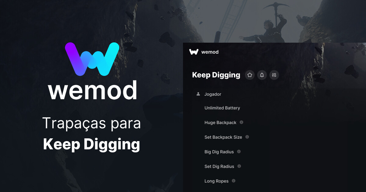 Trapaças e treinadores do Keep Digging para PC | WeMod