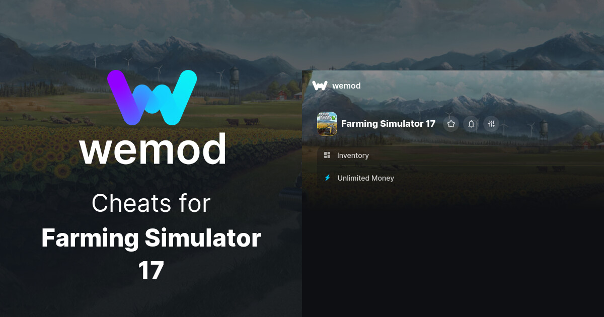 Farming Simulator 17 Cheats & Trainers for PC | WeMod