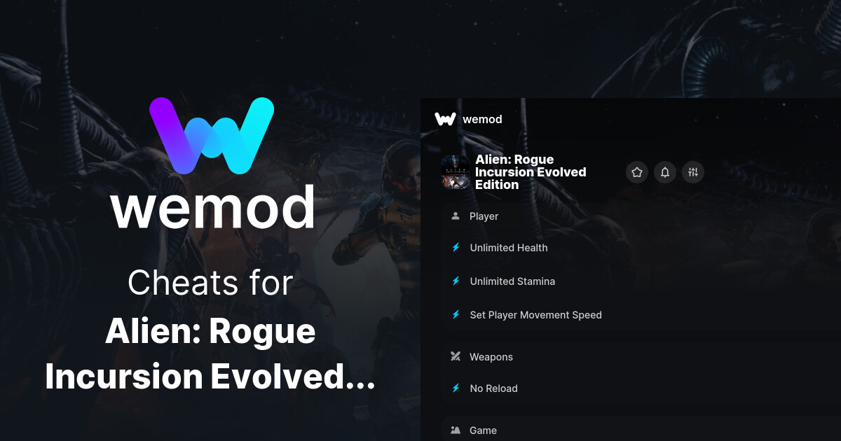 Alien: Rogue Incursion Evolved Edition Cheats & Trainers for PC | WeMod
