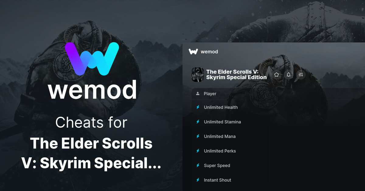 The Elder Scrolls V: Skyrim Special Edition Cheats, Trainers and Maps ...