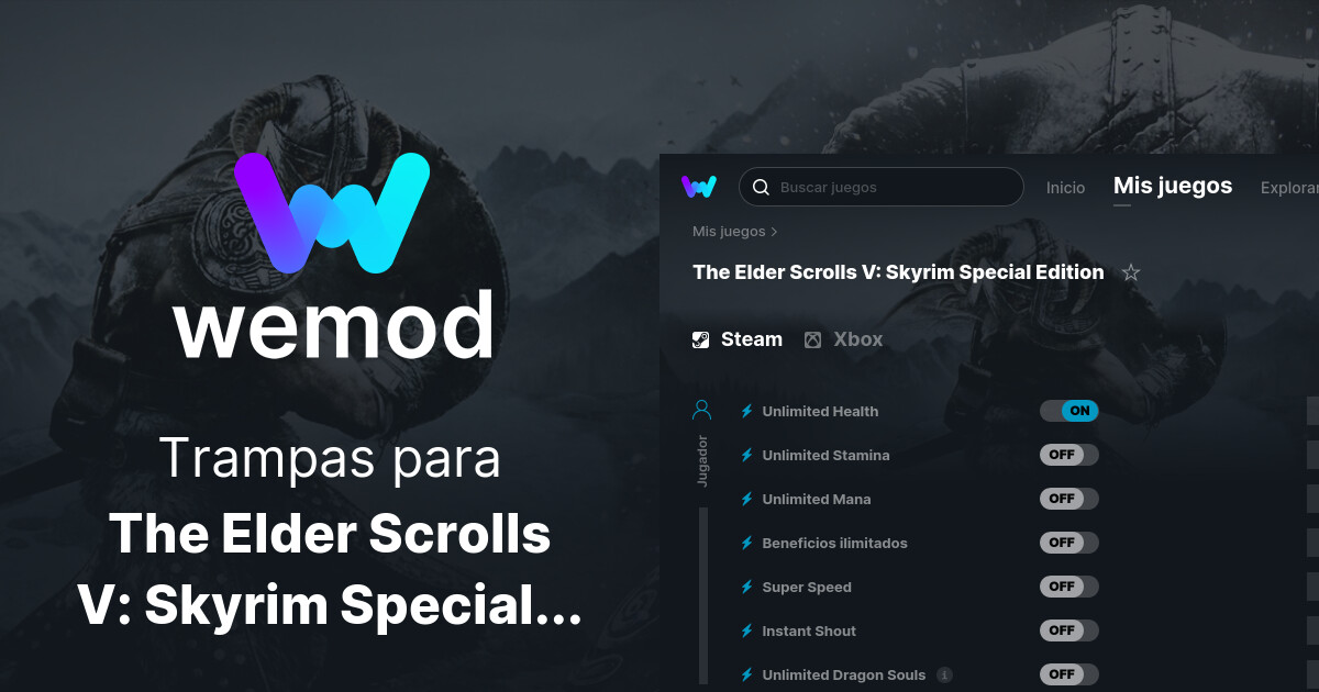 Trampas y Trainers de The Elder Scrolls V: Skyrim Special Edition para ...