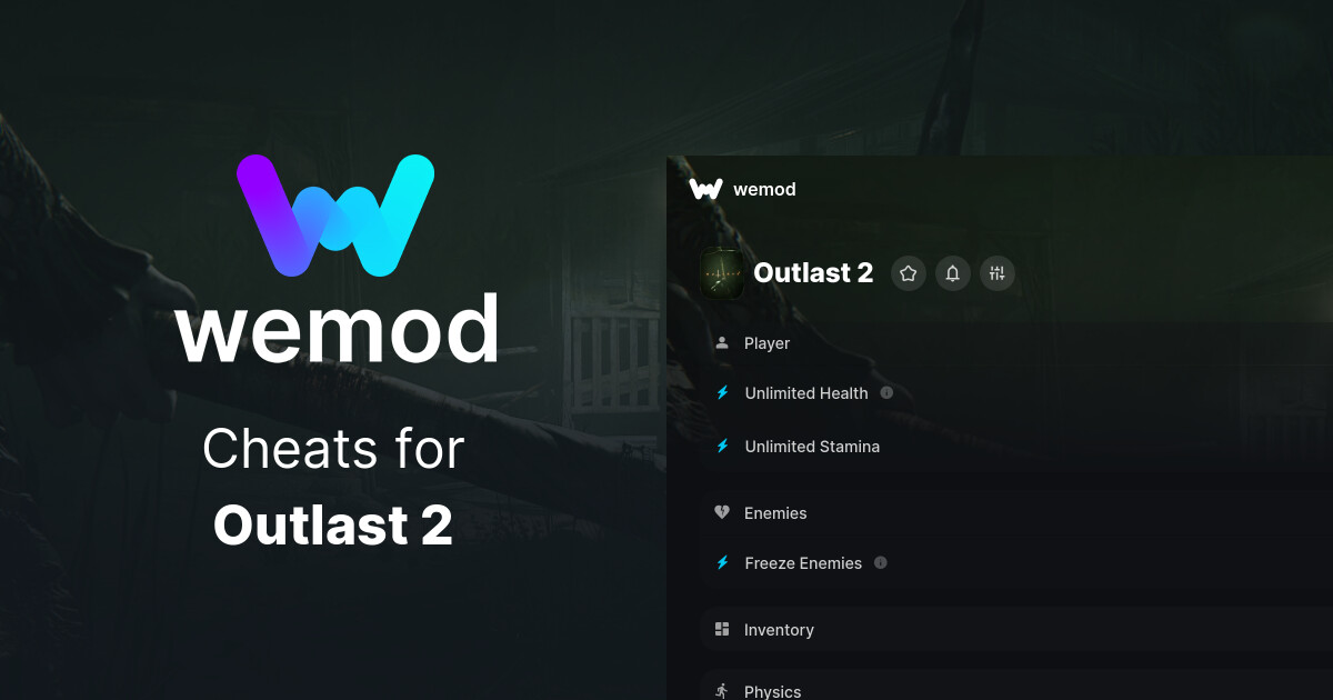 Outlast 2 Cheats & Trainers for PC | WeMod