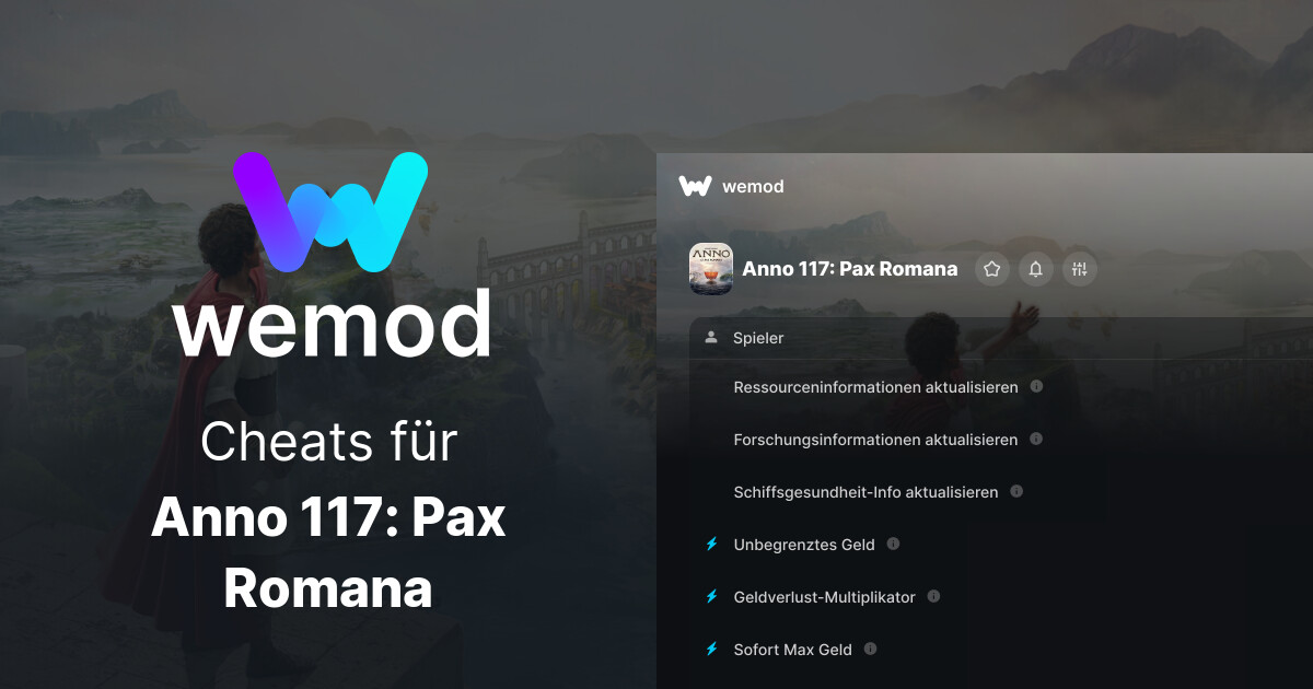 Anno 117: Pax Romana Cheats und Trainer für PC - WeMod