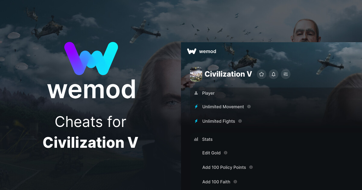 Civilization V Cheats & Trainers for PC | WeMod