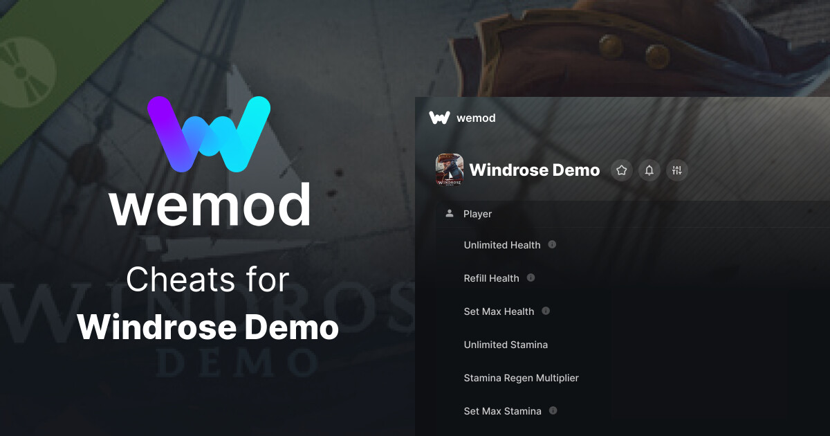 Windrose Demo Cheats & Trainers for PC | WeMod