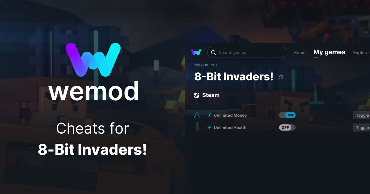 8-Bit Invaders! Cheats & Trainers for PC | WeMod