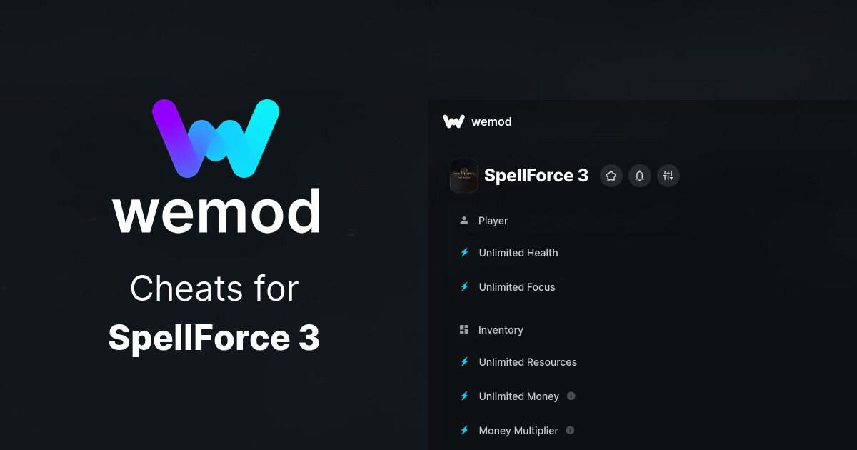 SpellForce 3 Cheats & Trainers for PC | WeMod