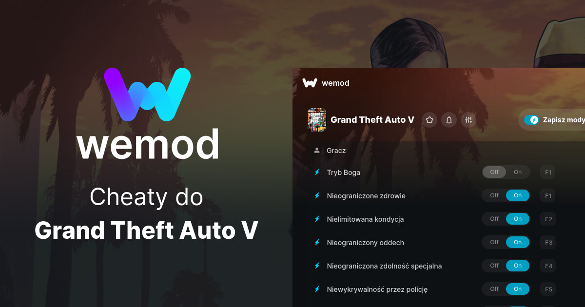 Grand Theft Auto V – cheaty, trainery i mapy na PC | WeMod