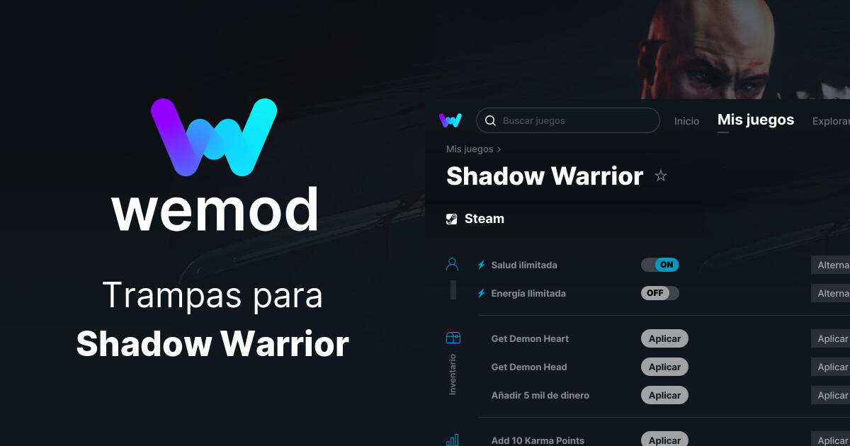 Trampas y Trainers de Shadow Warrior para PC | WeMod