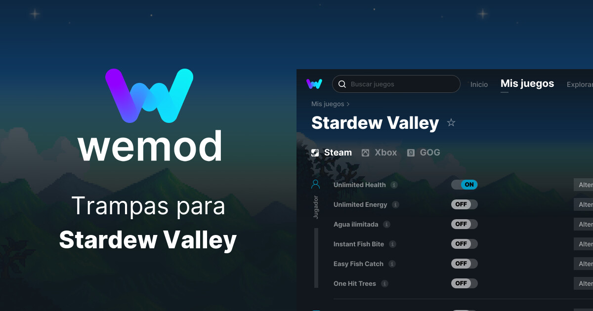 Trampas y Trainers de Stardew Valley para PC | WeMod