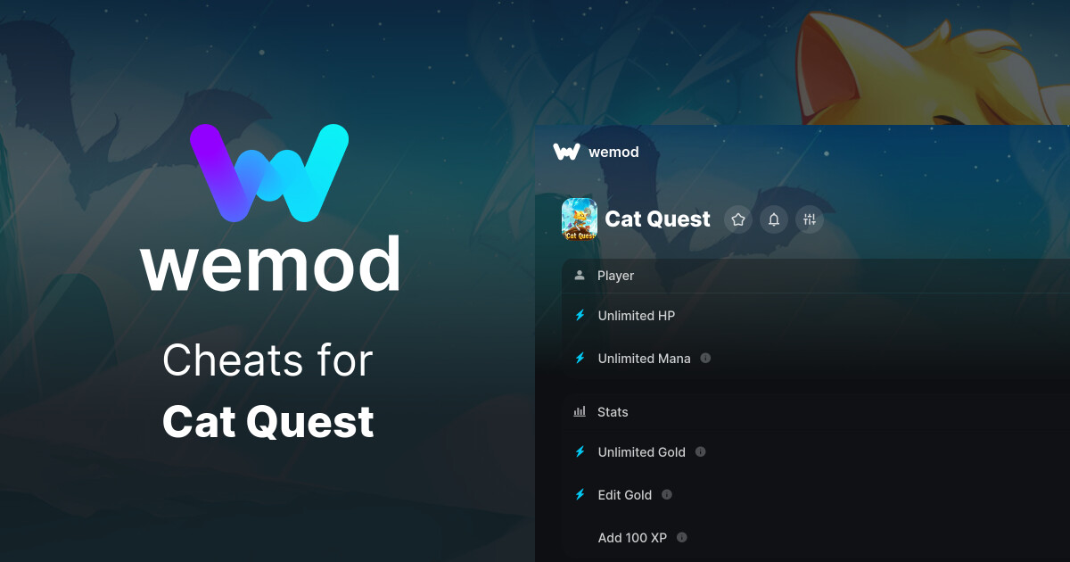 Cat Quest Cheats & Trainers for PC | WeMod