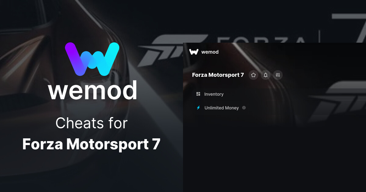 Forza Motorsport 7 Cheats & Trainers for PC | WeMod