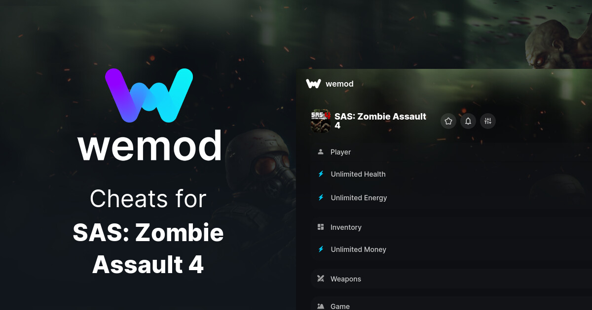 SAS: Zombie Assault 4 Cheats & Trainers for PC | WeMod