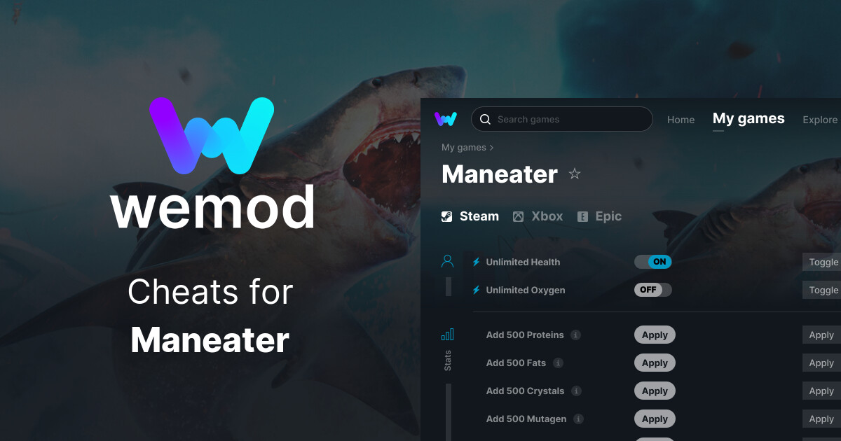 Maneater Cheats and Trainers for PC - WeMod