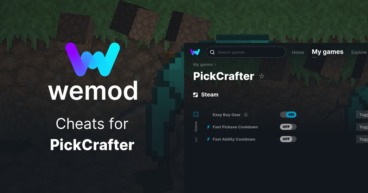 PickCrafter Cheats & Trainers for PC | WeMod