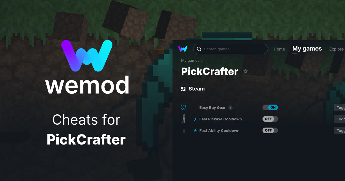 PickCrafter Cheats & Trainers for PC | WeMod