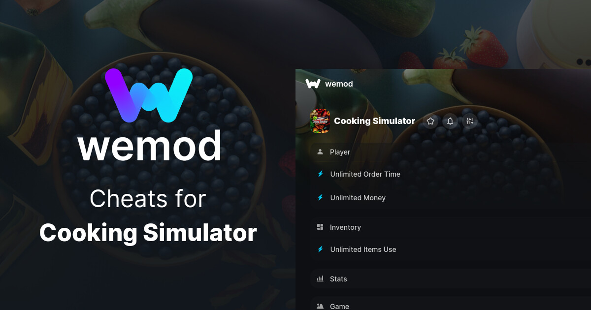 Cooking Simulator Cheats & Trainers for PC | WeMod