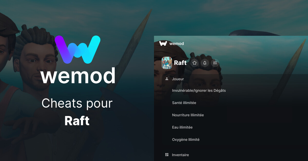 Cheats et trainers pour Raft sur PC | WeMod