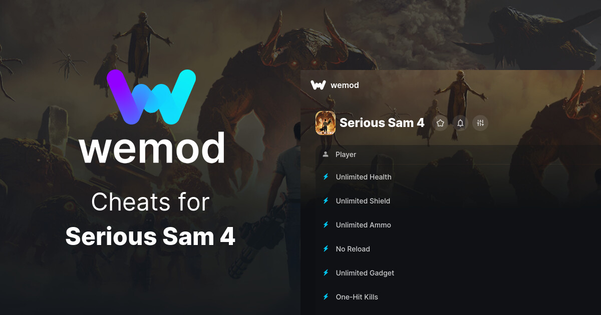 Serious Sam 4 Cheats & Trainers for PC | WeMod