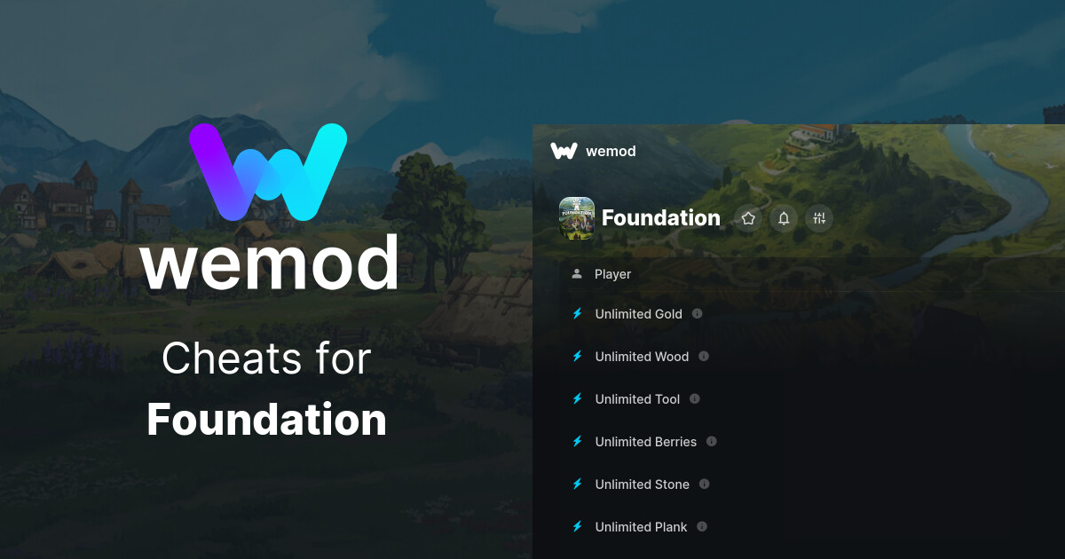 Foundation Cheats & Trainers for PC | WeMod