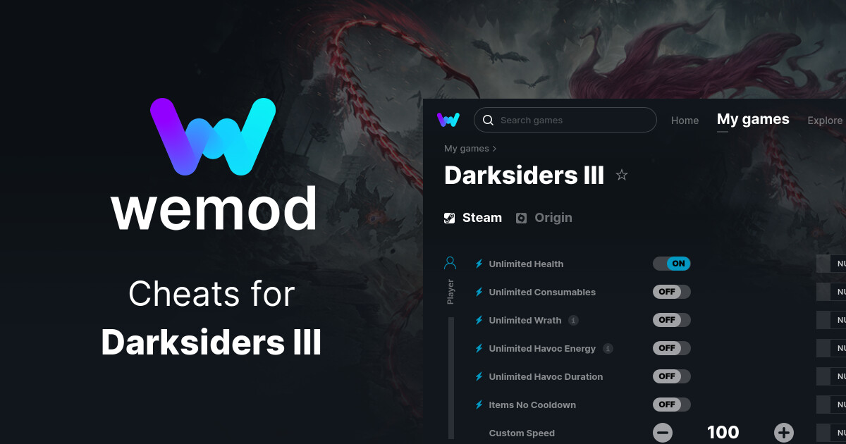 Darksiders III Cheats & Trainers for PC | WeMod