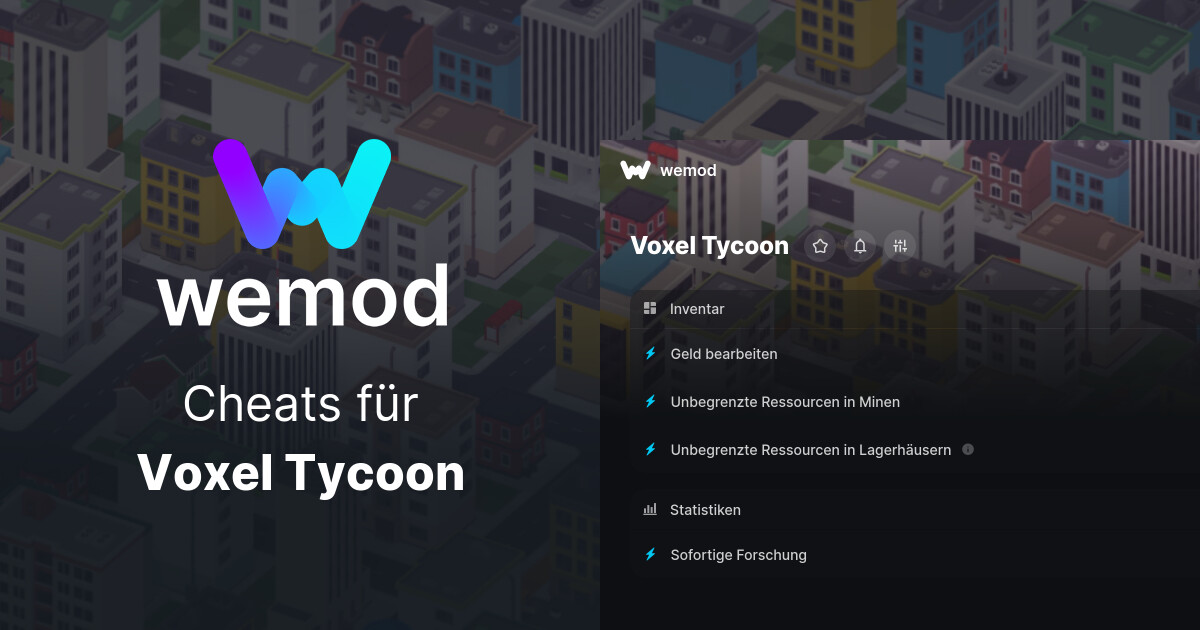 Voxel Tycoon Cheats und Trainer für PC - WeMod