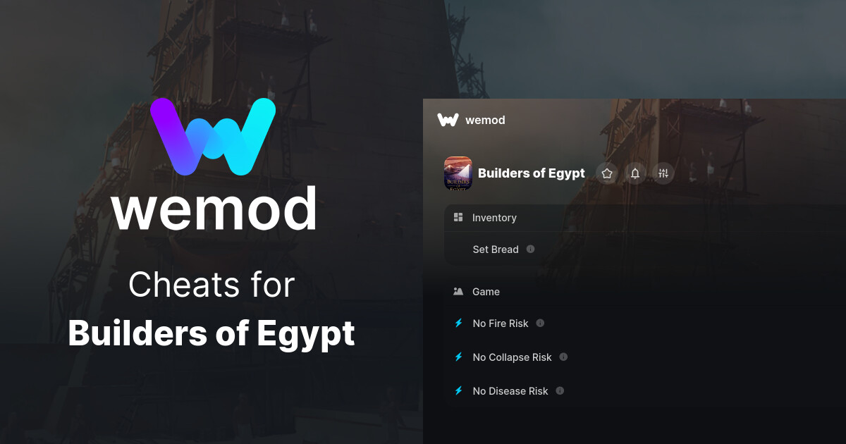 Builders of Egypt Cheats & Trainers for PC | WeMod