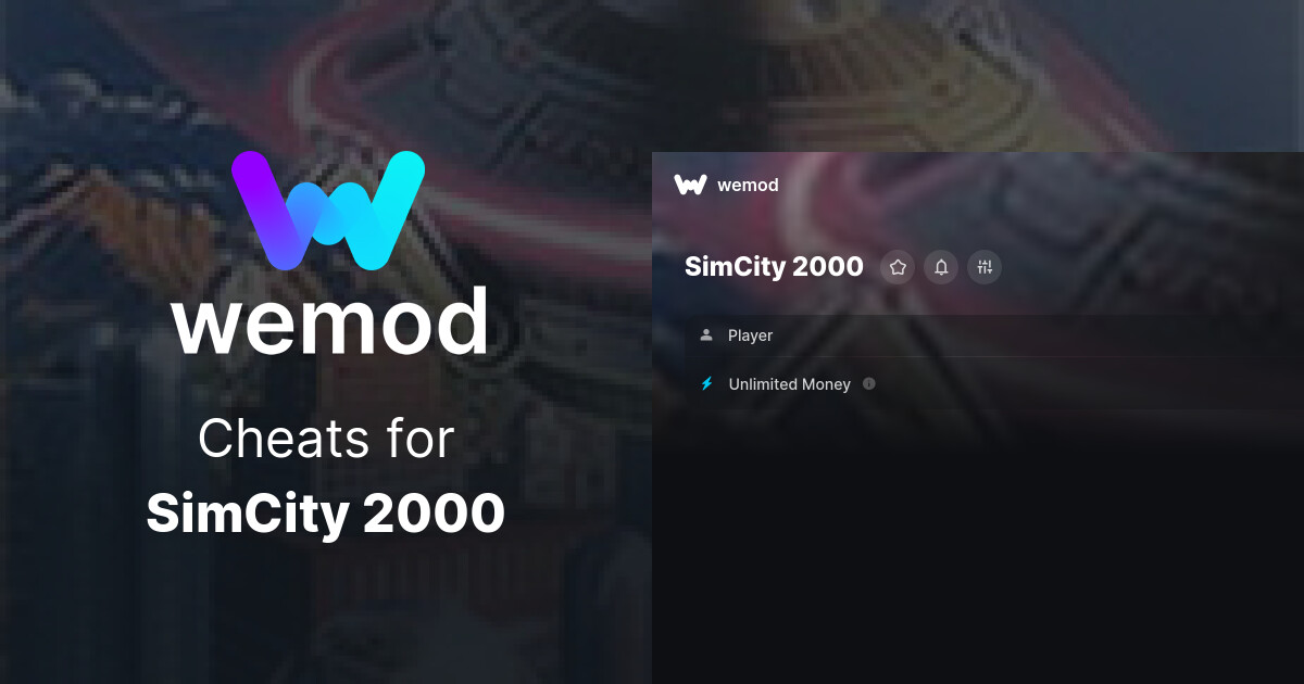 SimCity 2000 Cheats & Trainers for PC | WeMod