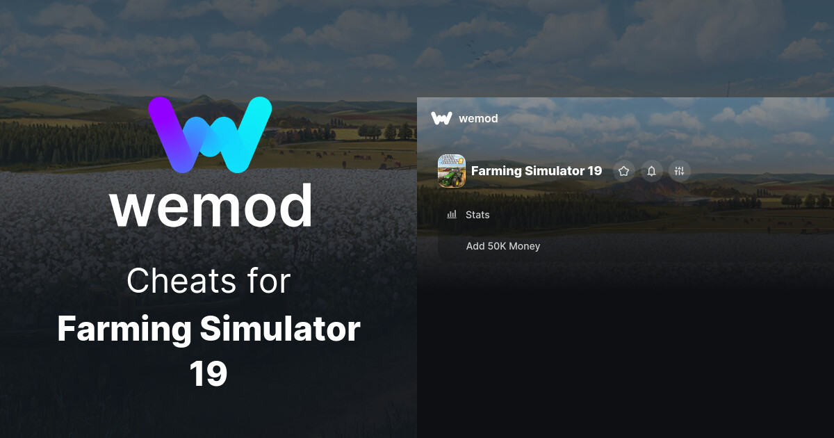Farming Simulator 19 Cheats & Trainers for PC | WeMod
